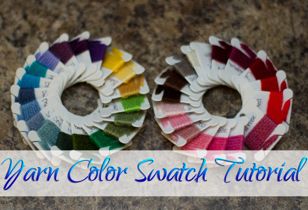 Easy Yarn Color Swatches Tutorial ~ Crystalized Designs